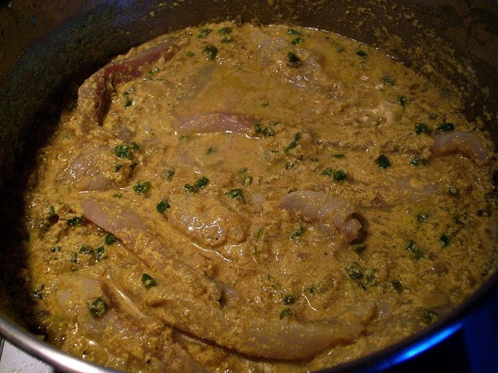 Fish with Indian Yogurt Sauce – Strawberry Notebook